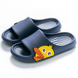 Cartoon sandals women cute summer home indoor shoes couple non-slip household small yellow duck slippers wholesale slides