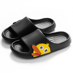 Cartoon sandals women cute summer home indoor shoes couple non-slip household small yellow duck slippers wholesale slides