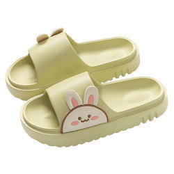 Cartoon female cute rabbit summer sandals thick bottom home indoor shoes wholesale couple solid color slippers for women