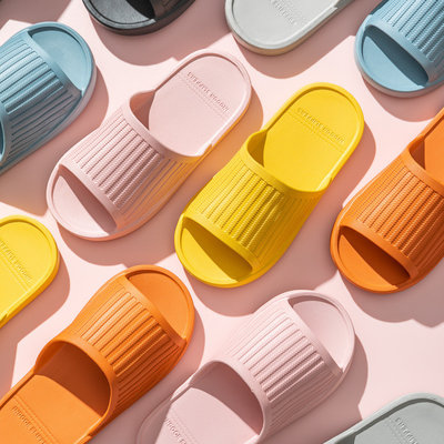 Summer household non-slip sandals and slippers indoor bathing soft bottom wear-resistant silent couple slippers