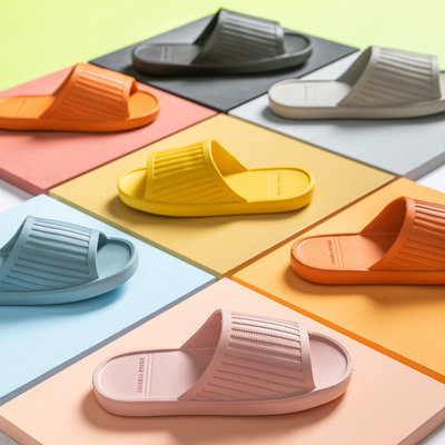 Summer household non-slip sandals and slippers indoor bathing soft bottom wear-resistant silent couple slippers