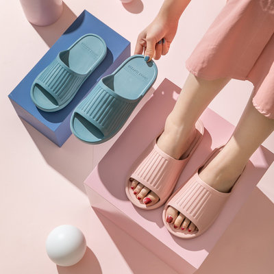 Summer household non-slip sandals and slippers indoor bathing soft bottom wear-resistant silent couple slippers