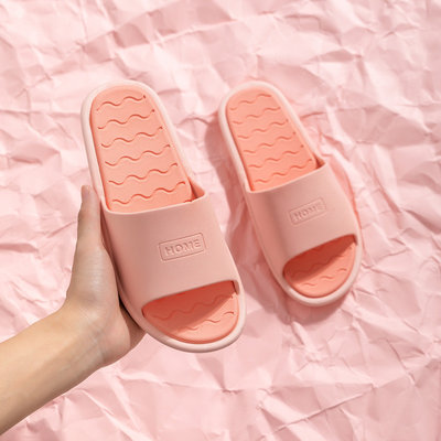 New fashion house slippers summer indoor non-slip bathroom sandals couples home casual breathable shoes