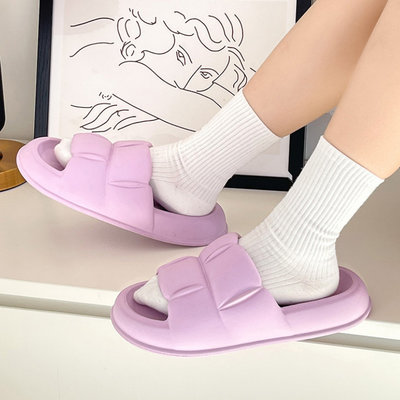 Wholesale high quality slippers indoor home summer ladies soft bottom EVA material non-slip bathroom sandals