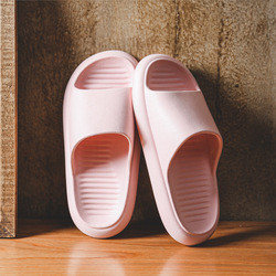 Wholesale custom solid color couple sandals summer home bathroom non-slip wear-resistant soft-soled slippers