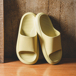 Wholesale custom solid color couple sandals summer home bathroom non-slip wear-resistant soft-soled slippers