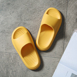 Wholesale custom solid color couple sandals summer home bathroom non-slip wear-resistant soft-soled slippers