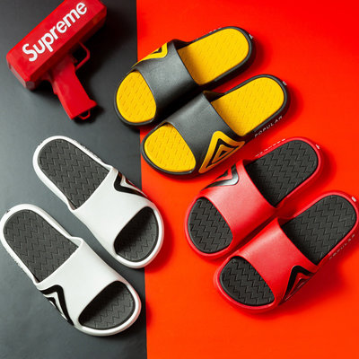 Fashion trend couple slippers for summer wear shock absorption wear-resistant non-slip increased sandals
