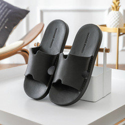Hot selling new style solid color home bathroom couple sandals and slippers summer non-slip mute home shoes