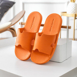 Hot selling new style solid color home bathroom couple sandals and slippers summer non-slip mute home shoes