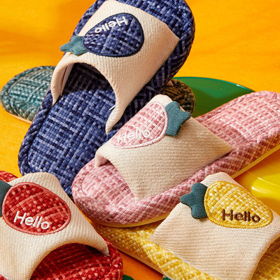 Slippers for boys and girls summer cute fruit children home cartoon breathable slippers wholesale in stock lining shoes