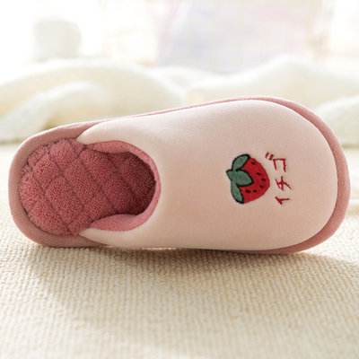 Autumn winter children slippers for boys and girls cartoon soft bottom non-slip home cute bedroom shoes in stock