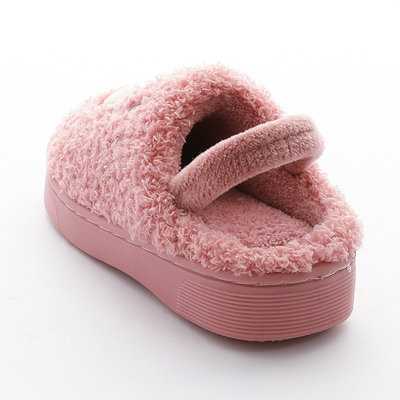 2021 new children cartoon Leisure rabbit slippers baby winter soft plush indoor non-slip home shoes with best price
