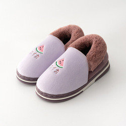 Children home cartoon fruit slippers for boys and girls indoor soft sole non-slip warm cheap bedroom shoes in stock
