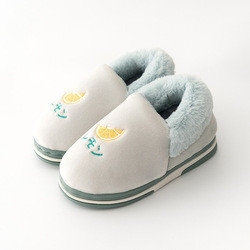 Children home cartoon fruit slippers for boys and girls indoor soft sole non-slip warm cheap bedroom shoes in stock