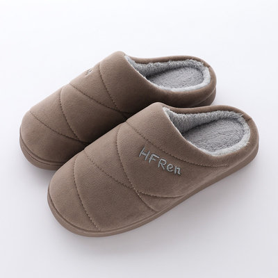 Slippers wholesale custom women winter large size indoor non-slip home 2021 new couple simple bedroom shoes adult