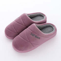 Slippers wholesale custom women winter large size indoor non-slip home 2021 new couple simple bedroom shoes adult