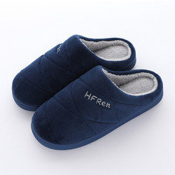 Slippers wholesale custom women winter large size indoor non-slip home 2021 new couple simple bedroom shoes adult