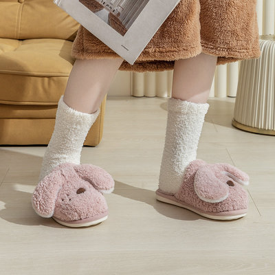 Cheap bedroom slippers 2021 new female cute warm wholesale indoor and outdoor non-slip couple household shoes