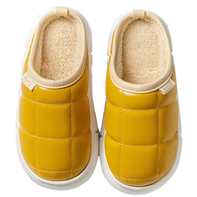 Slippers winter ladies simple grid style hot sale high quality warm comfortable home shoes supplier