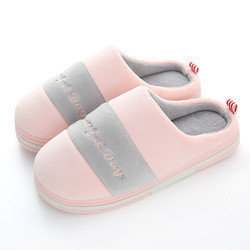 New design 2021 couple slippers winter plus plush warm thick bottom non-slip ladies home indoor shoes