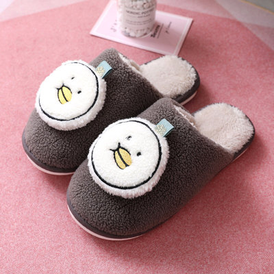 Women winter slippers new cartoon non-slip cute warm plus fluff autumn and winter couple home indoor shoes