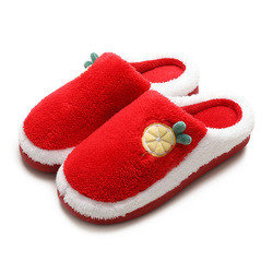 2021 new design slippers female winter cute comfortable home indoor shoes soft plush warm non-slip couple style