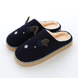 2021 new cartoon deer shape couple slippers hot sale winter ladies cute warm soft plush non-slip household shoes