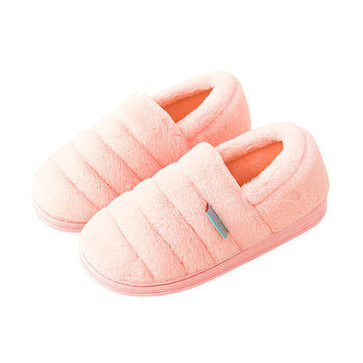 Winter new design delicate plush slippers for men and women thick-soled couple warm non-slip home indoor shoes