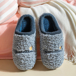 Winter 2021 new design cute cartoon home slippers female soft sole indoor non-slip bedroom shoes for women and male