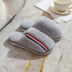 Custom new female winter delicate plush Household shoes hot sale cheap bedroom slippers for women and male
