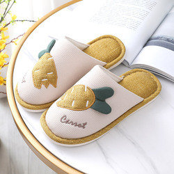 new autumn slippers for men and women keep warm cute cartoon home indoor non-slip new couple slipper in stock