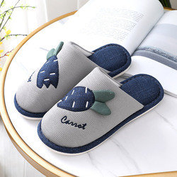new autumn slippers for men and women keep warm cute cartoon home indoor non-slip new couple slipper in stock