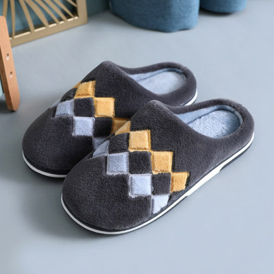 2021 New Design soft Plush Warm Breathable Slippers Thick bottom Non-Slip couple Winter Home indoor chunky shoes