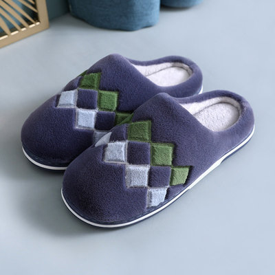 2021 New Design soft Plush Warm Breathable Slippers Thick bottom Non-Slip couple Winter Home indoor chunky shoes