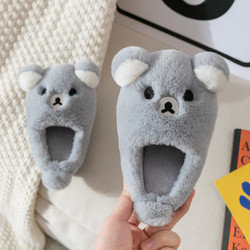 Hot sales Popular Winter Warm ladies Home slipper Plush cute Bear house shoes women fluffy soft floor slipper