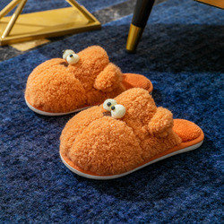 Cartoon Slipper Plush Soft Kawaii Home Flat Shoes Non-slip house Indoor closed toe slipper  Ladies Octopus Slippers faux fur