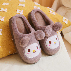 children Cartoon animal Bow Shape home slipper boys and girls warm Anti-Slip Home Indoor Shoes in stock kids fur slippers