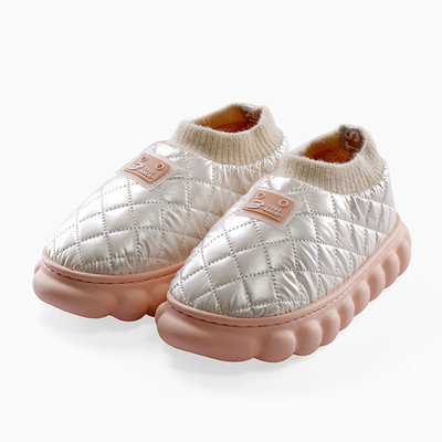 2021 Winter New Design Shu Velveteen Winter Down Women Slippers Thermal Non-slip special sole Home indoor slippers