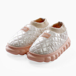 2021 Winter New Design Shu Velveteen Winter Down Women Slippers Thermal Non-slip special sole Home indoor slippers