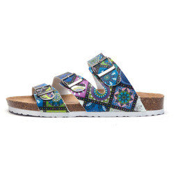 2021 Women sandal slippers flat sole cork sandal New design ladies Colourful Fashionable non-slip house slipper