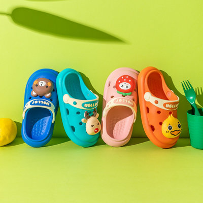 Wholesale 2021 new design children slippers garden sandal shoes kids hole shoes  hot style 5 colors optional