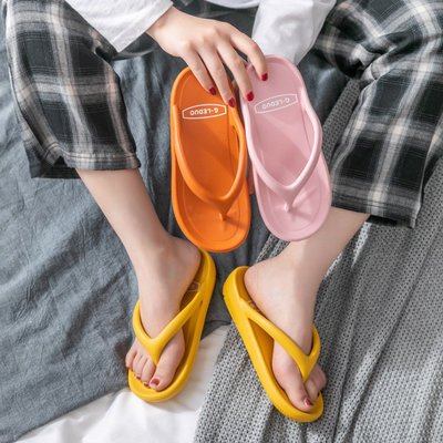 Wholesale women multiple color house indoor outdoor flip flops casual summer house shoes soft beach sandal for ladies