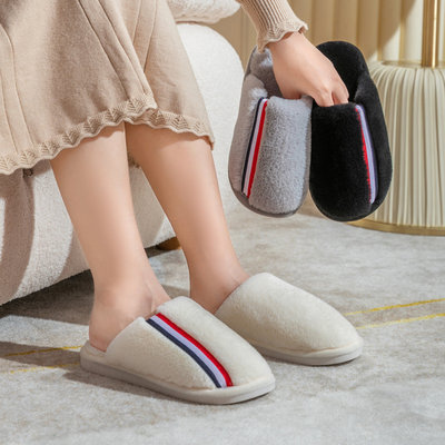 new design ladies Plush Slippers Women's Autumn/Winter Household Indoor Platform Non-Slip Warm house Shoes floor slipper