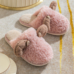 new arrival Home Slippers Animal Shape Plush Sheep house Indoor Slipper Wholesale Cartoon house shoes for Women