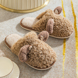 new arrival Home Slippers Animal Shape Plush Sheep house Indoor Slipper Wholesale Cartoon house shoes for Women
