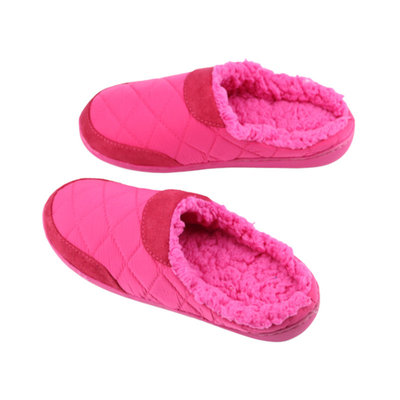 Autumn Winter  Non-Slip Female house Indoor slippers women Warm faux fur Heel Slippers