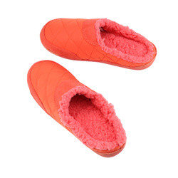 Autumn Winter  Non-Slip Female house Indoor slippers women Warm faux fur Heel Slippers