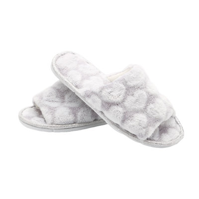 Love Hearts Pattern Plush Slipper Shoes Women Home Leisure Slipper Shoes