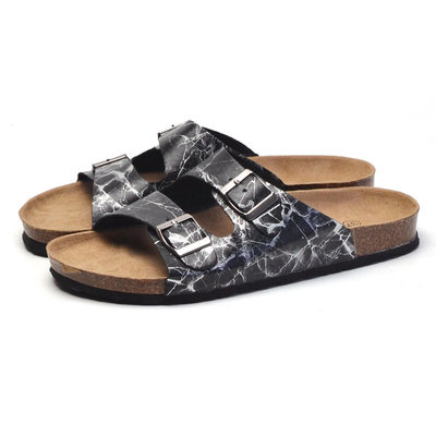 2021 summer Hot Selling ladies sandal Flat Double Strap Buckle Fashion Design Outdoor ladies cork slippers other trendy shoes